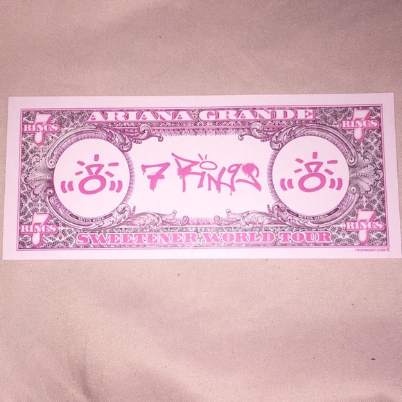 Ariana Grande | Accessories | Ariana Grande 7 Rings Bill | Poshmark